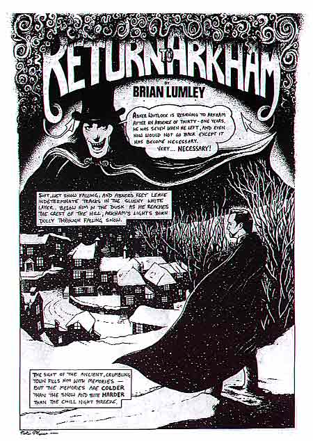 Brian Lumley.com - Return to Arkham Comic